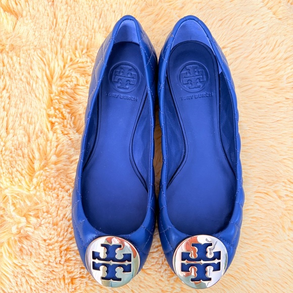 Tory Burch | Shoes | Tory Burch Womens Royal Blue Flats | Poshmark